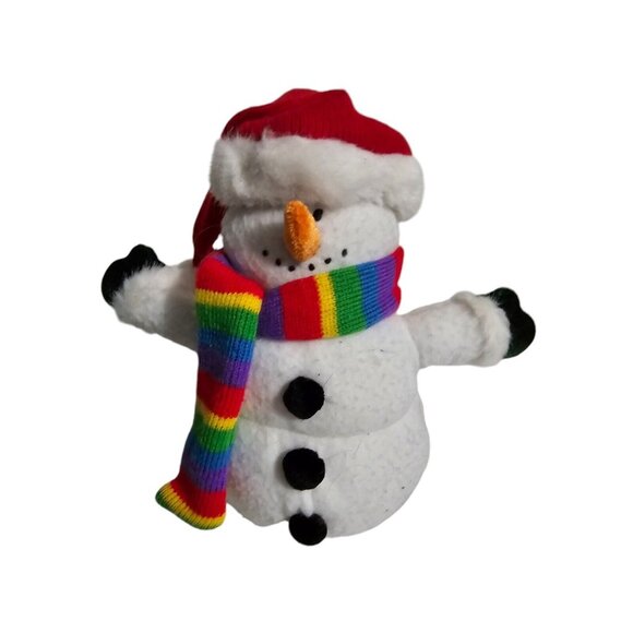 Dan Dee | Toys | Dan Dee Collectors Choice Snowman Plush Rainbow Scarf ...